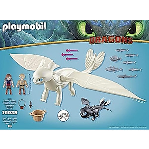 Playmobil How to Train Your Dragon III Light Fury with Baby Dragon & Children