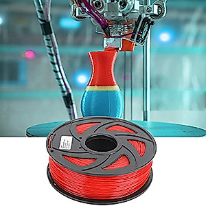 1.75mm 1KG 3D Printer Long Filament Red 3D Printing Consumables Neatly Wound PLA Meta Filament Bundle Industrial Additive Manufacturing Products for Home Decoration