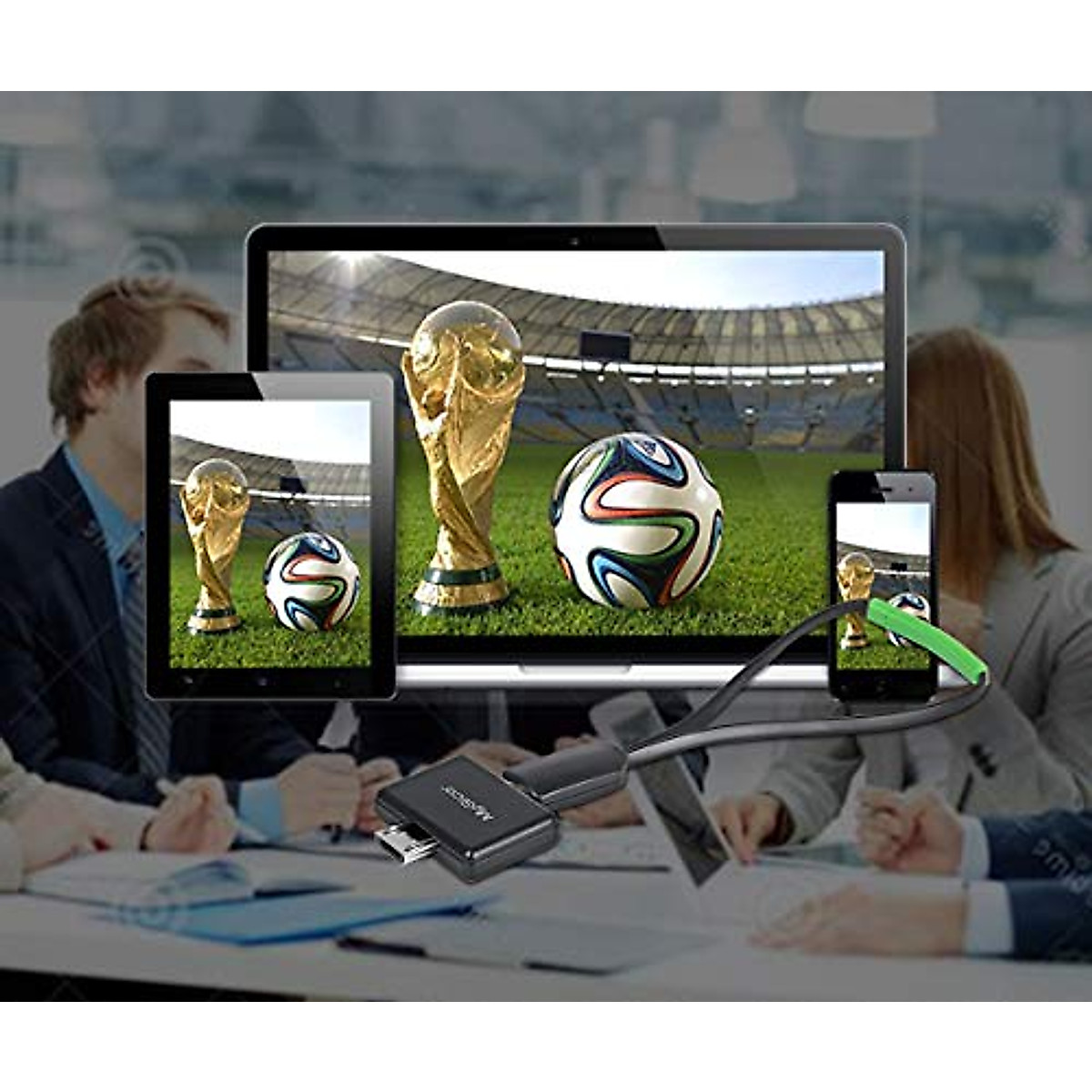 MyGica Mirco USB TV Tuner Card, Watching ATSC Digital TV Anywhere,Freeview HD TV Receiver, Recast Wireless HDTV Stick Tuner Adapter,USB TV Antenna for Android Phone Tablet PC Pad,No Internet Need