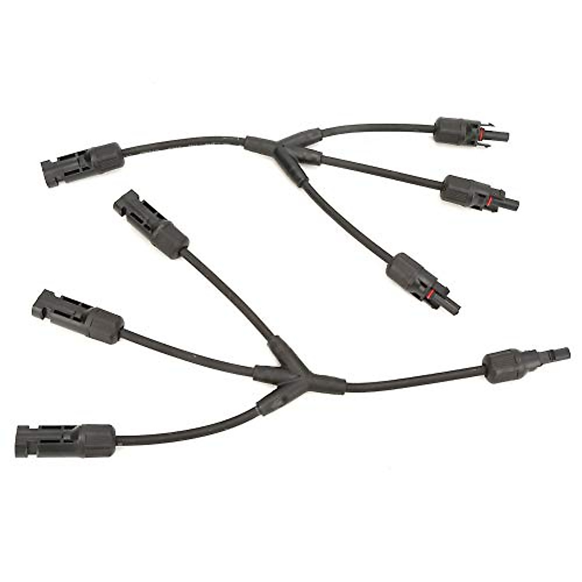 1 Pair Y Type Branch Connector, Renewable Energy Solar & Wind Power Parts & Accessories Waterproof Extension Cable PV Wire Adapter Solar Panel Cable