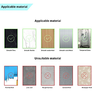 MayDiary 2Pack Clear Shower Caddy Adhesive Replacement,No Drilling,Strong Adhesive Shower Caddy for Shower Shelves Bathroom Storage Organizer and Kitchen Rack