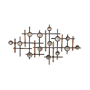 Stratton Home Décor S21011 Centerpiece, 39.37W X 1.18D X 23.62H, Gunmetal