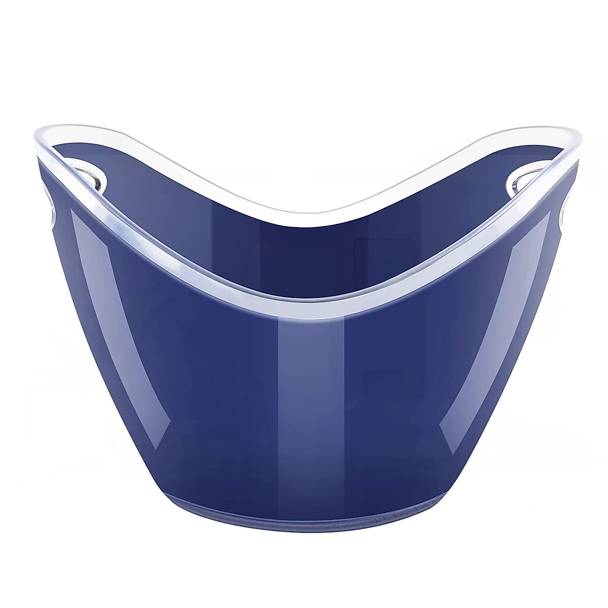 Ice Bucket Wine Bucket,Clear Acrylic 3.5 Liter Plastic Tub for Drinks and Parties, Food Grade, Perfect for Wine, Champagne or Beer Bottles(Blue Purple)