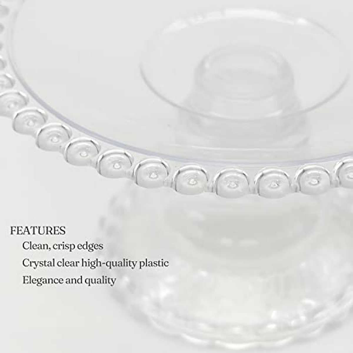 12pc Cupcake Serving Plate Stand Display (Clear)