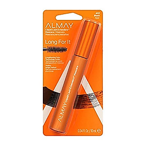Almay Liquid Lash Extenders Mascara, Black, 0.34 Fluid Ounce