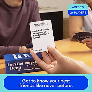 WHAT DO YOU MEME? Let's Get Deep: Friends Edition – Game Night Conversation Starter Cards for Friends