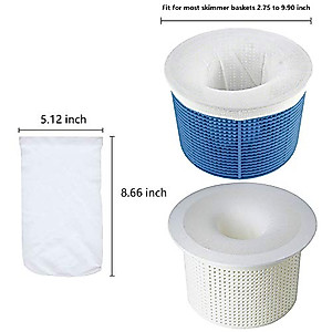 ANBOSE Pool Skimmer Socks of 35 Pack Perfect Pool Savers for Filters for Baskets, and Skimmers The Durable Filter Socks Nets Cleans Debris and Leaves to Protect Your Pools and Spas