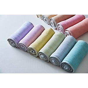 Charcoal-Infused Fitness Sports Towel, Naturally Anti-Odor and Absorbent, 6 x 42 in - Pistachio x Gray