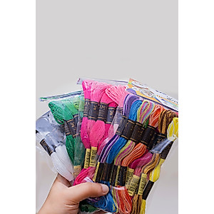 UMC STAG 12 Pieces | Premium Embroidery Thread | 100% Egyptian Cotton Premium Skeins | Cross Stitch Embroidery Floss | Oeko TEX Certified Stranded Cotton (Variegated Tones)