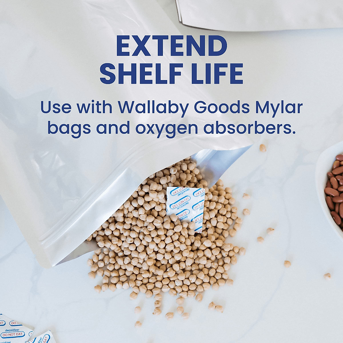 Wallaby Impulse Sealer - 16 inch - Manual Heat Sealer Machine for Mylar Bags - Heavy Duty for Strong, Secure Sealing for Long Term Food Storage - Two Fuse & Strip Replacement Kits Included (White)