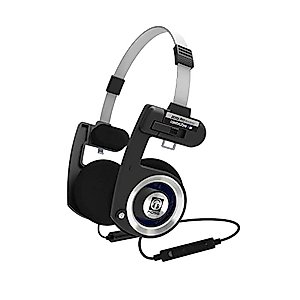 Koss Porta Pro Wireless Bluetooth On-Ear Headphones, in-Line Microphone, Volume Control and Touch Remote, Adjustable Headband with Multi-Pivoting Ear Plates, Black