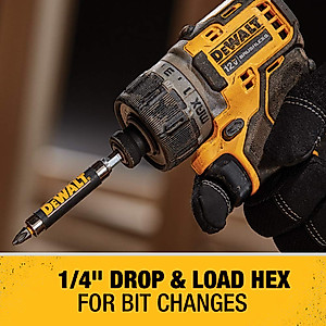 DEWALT XTREME 12V MAX* Cordless Screwdriver, 1/4-Inch, 2-Ah Batteries (DCF601F2)