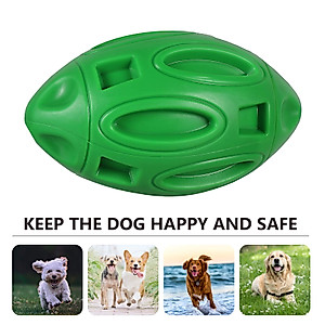 TEHAUX Pet Sound Toys Football Rubber