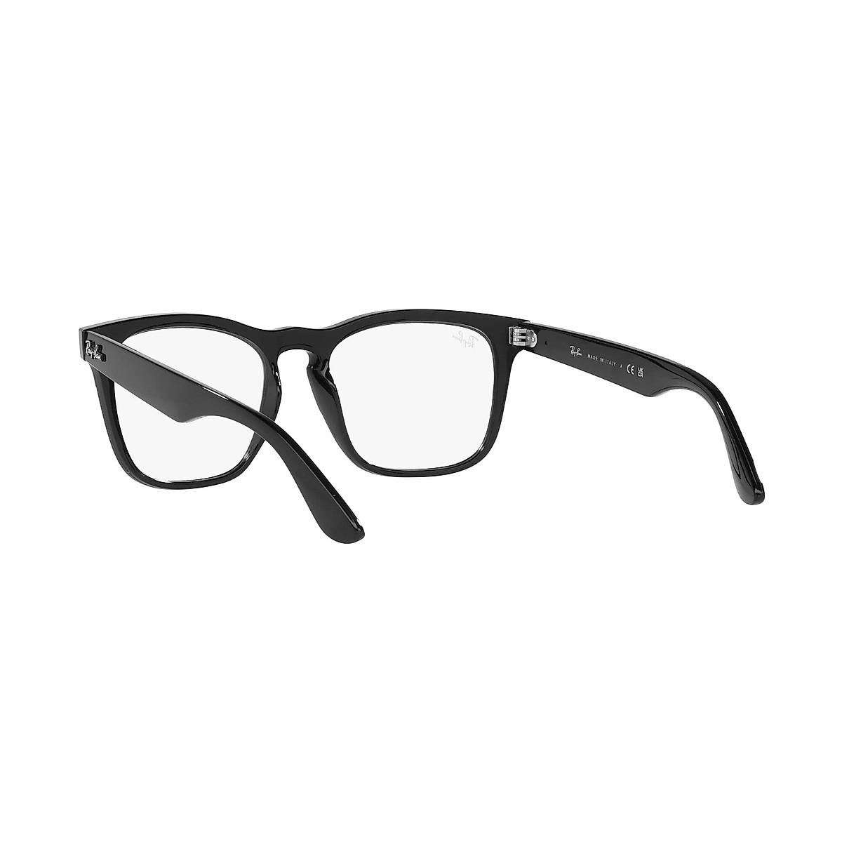 Ray-Ban RX4487V Steve Square Prescription Eyewear Frames, Black/Demo Lens, 54 mm