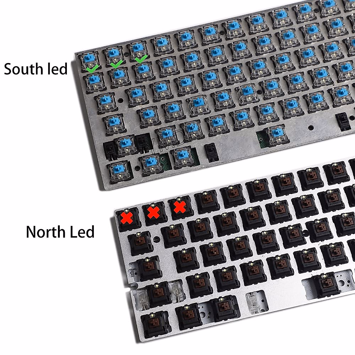 YMDK 133 Key Black White PBT Double Shot Side-lit Shine Through Backlit keycaps OEM Profile for MX Mechanical Keyboard 108 96 87 NJ80 KBD67 ID80 84 68 64 (133 Key Black)