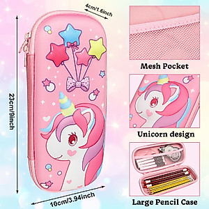 Denylo pro 2 Pieces Pencil Case for Girl Large Cute Storage Box with Compartment School Supplies for Student School Supplies Gifts