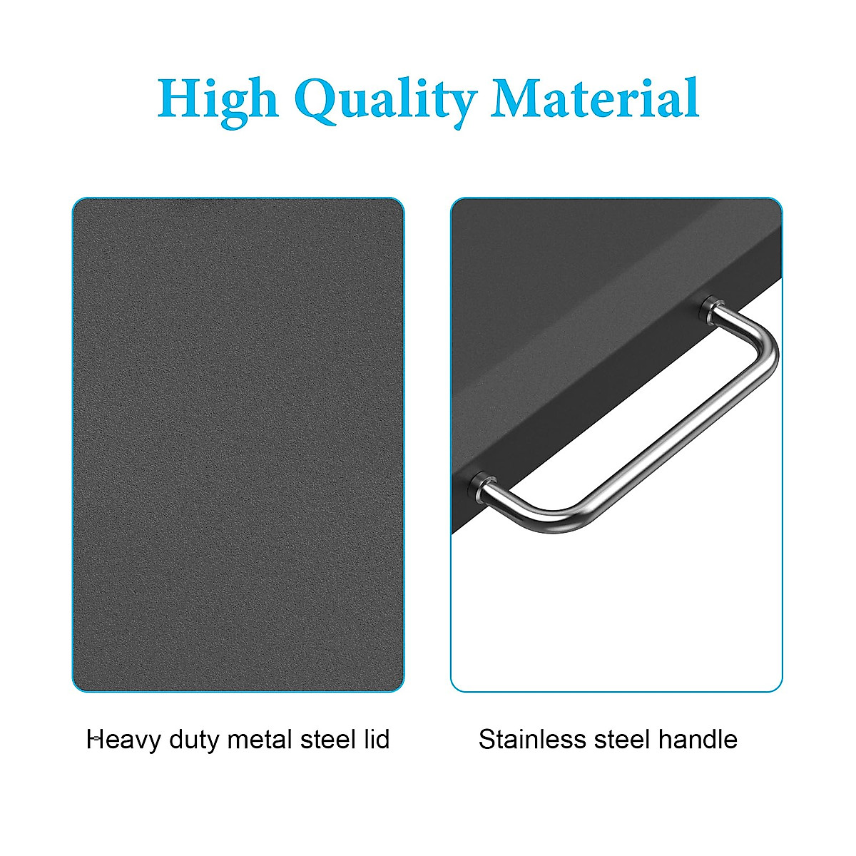 Outspark Hinged Lid for Blackstone 36 Inch Griddle Hard Cover Hood for Blackstone 1554 1818 1825 1836 1863 36'' Griddle with Grill Cover and Temperature Gauge Black