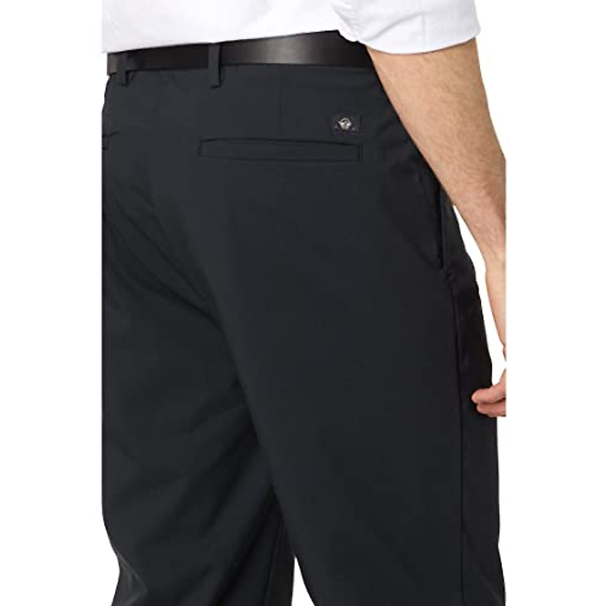Dockers Men's Signature Go Straight Fit Khaki Smart 360 Tech Pants (Regular and Big & Tall), (New) Beautiful Black, 38W x 30L