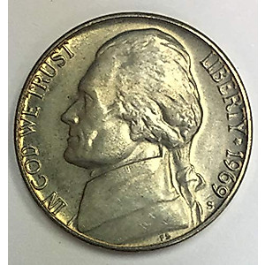 1969 S Jefferson Nickel Five-Cent Piece BU