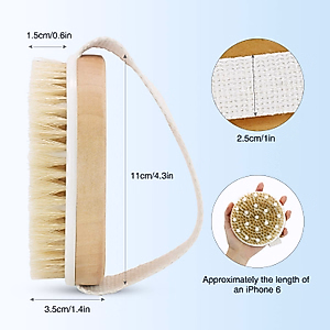 Dry Brushing Body Brushes- Round Exfoliating Brush for Cellulite and Lymphatic Drainage Massager, and Body Exfoliating,Improve Your Circulation-Soft Massage Nodes
