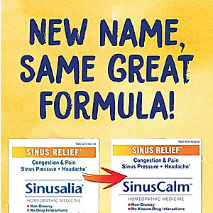 Boiron Sinusalia, 60 Tablets, Homeophathic Medicine for Sinus Relief