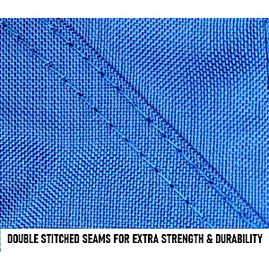Vortex Direct Royal Blue 24' Ultra Pontoon/Deck Boat Cover, Elastic, Strap System, Fits 22'1" to 24' Long Deck Area, Up to 102" Beam