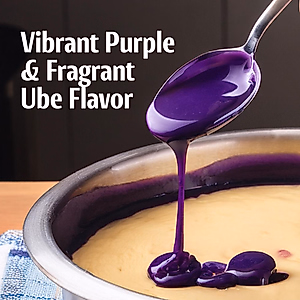 Jans Sweet Cow - Ube Flavored Sweetened Condensed Creamer - Purple Colored Sweet Potato Creamer for Baking Cooking Dessert 13.40 oz per pack (Ube, Pack of 2)