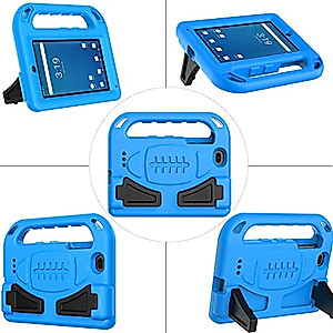 BMOUO Kids Case for Onn 7 inch Tablet 2020/2019 (Model: 100005206/100015685), with Built-in Screen Protector, Shockproof Light Weight Handle Stand Case for Surf Onn 7" Android Tablet, Blue