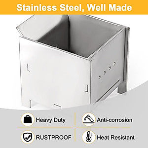 Replacement 86624 Burn Pot for King 5502M KP130 5500M 5500, Ashley AP5710, US Stove 5501S 5500M 5500 5520, Vogelzang 5790 VG5790 5770 VG5770 Pellet Stoves, 69762 Burnpot Burn Pot Stainless Steel