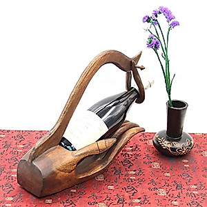 DOUBA Creative Hand-Shaped Wine Rack Retro Home Decoration Wine Bottle Rack Living Room Decoration