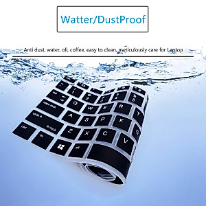 Keyboard Cover for 14" HP ProBook 440 445 G9 G5 G6 G7 G8 G10, HP ProBook 430 G5, HP ProBook x360 440 G1, HP ProBook 640 G4 G5 G7 G8 Keyboard Protective Skin (Not fit 430/440/640 G1 G2 G3) -Black