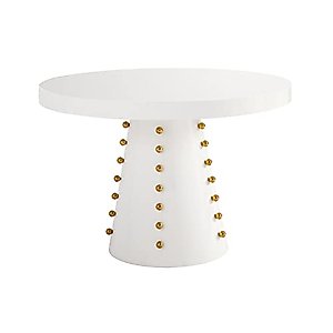 TOV Furniture Janice White Lacquer Dinette Table