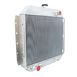 Lizroodia 4 Row Core Full Aluminum Radiator Compatible with 1966-1979 67 68 69 70 71 72 73 74 74 76 77 78 Ford F100 F150 F250 F350 Bronco Truck