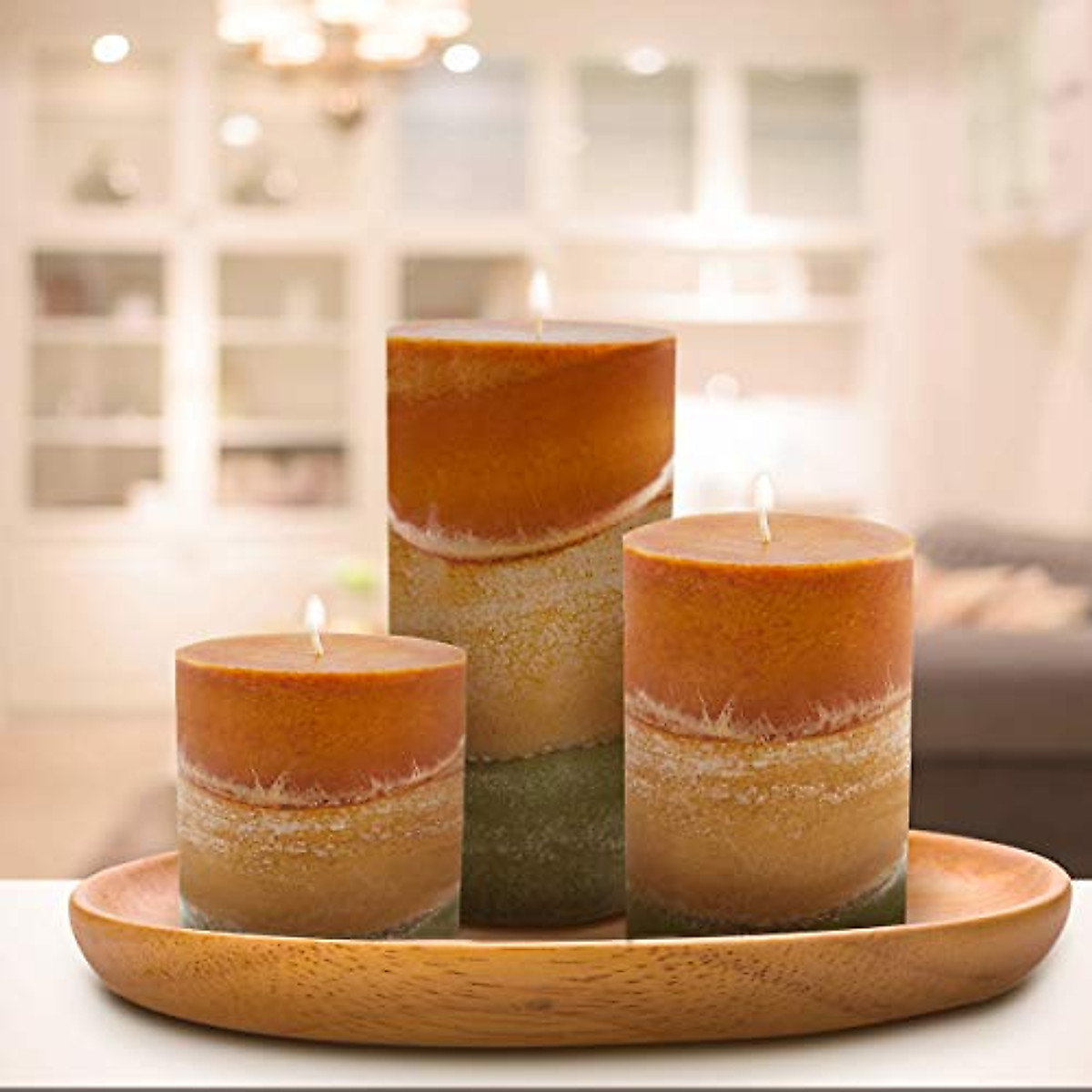 Wicks N More Autumn Leaves Scented Candle (3x4 Pillar)