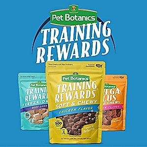 Pet Botanics 20 oz. Pouch Training Reward Soft & Chewy, Chicken Flavor, with 500 Treats Per Bag, The Choice of Top Trainers