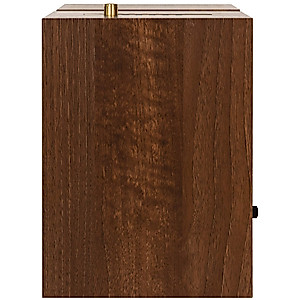 Crosley S200A-WA 4" Active Powered Bluetooth Stereo Speakers with Optical, USB, and Aux Connections, Walnut