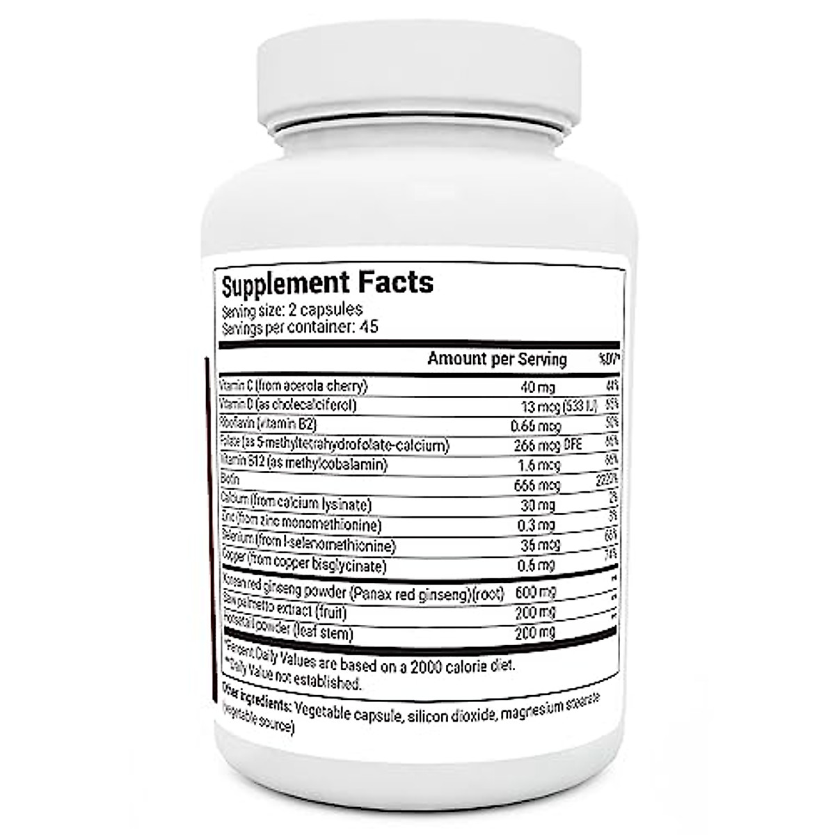 Dr. Berg All in One Vitamins for Hair, Skin & Nails - Advanced Formula with Biotin, Saw Palmetto, DHT Blocker & Trace Minerals - 90 Veg Capsules