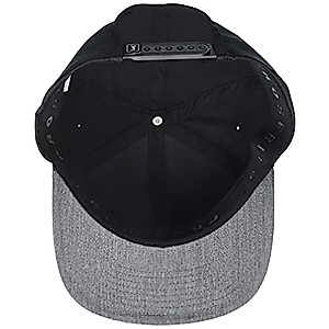 PGA TOUR Men's Standard Stableford Flatbill Golf Cap, Caviar Heather, One Size