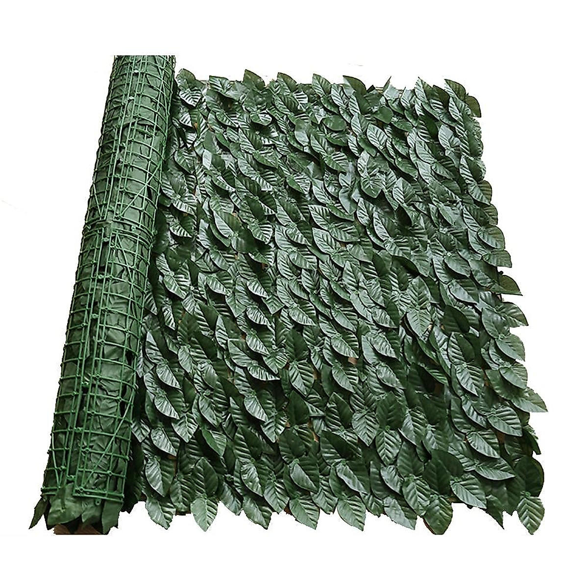 POPG Expandable Faux Fence Artificial Ivy Leaf Fence Mesh Screen Fencing Panels for Outdoor Garden Porch Patio Yard Balcony Decor, Artificial Hedges