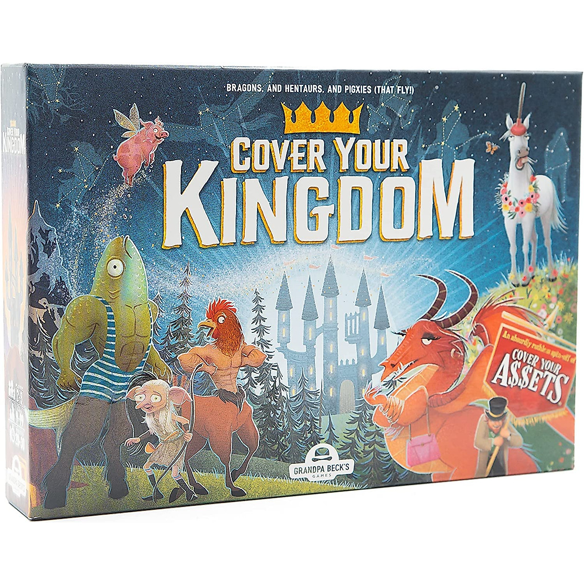Grandpa Beck's Games Cover Your Kingdom | Cover Your Assets New & Very Obnoxious Brother | A Magically Malicious Party Game for 2-8 Players 9+