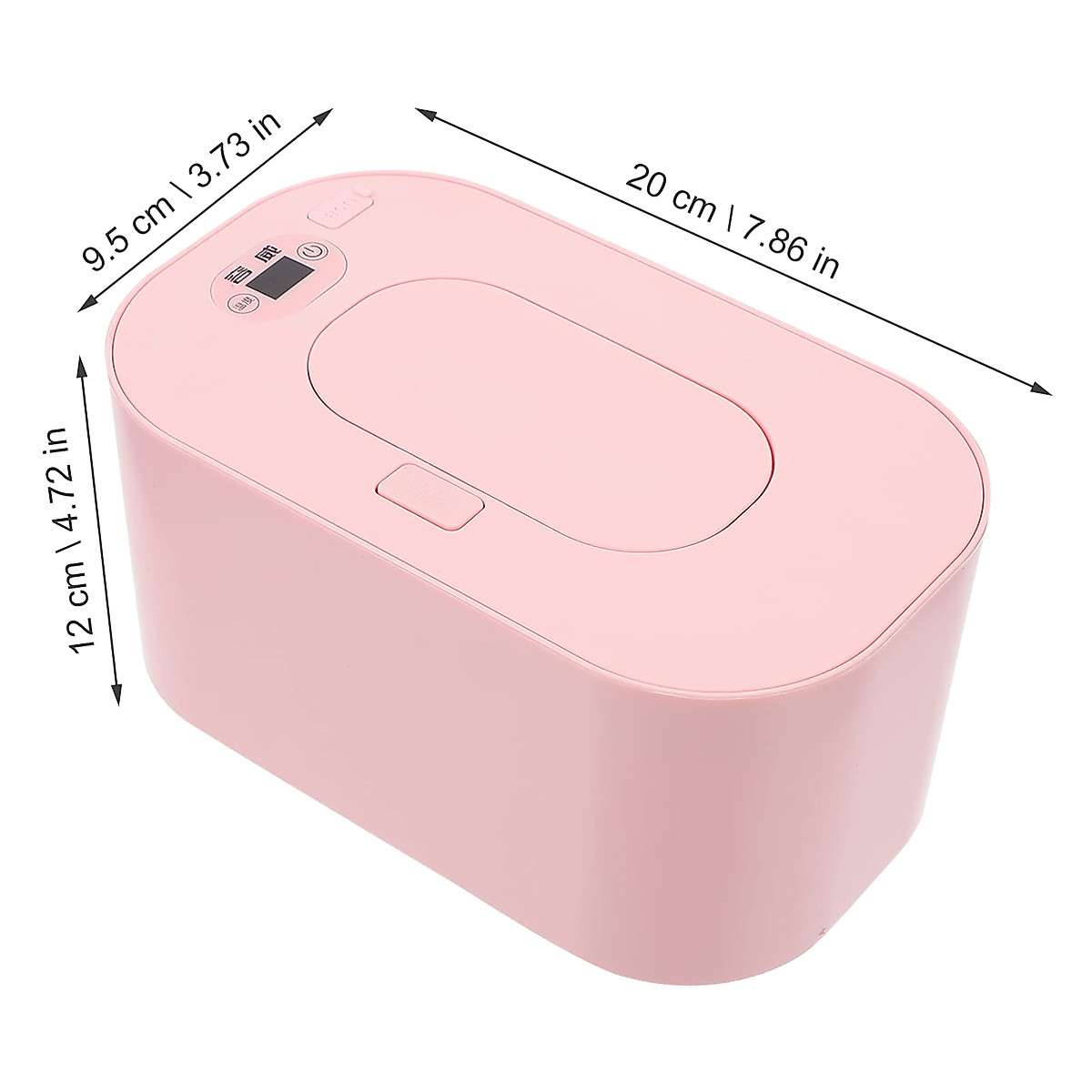 Car Wipe Warmer Baby Wipe Warmer Heater Dispenser Diaper Wipe Box Case Container for Home Hotel Car Pink Diaper Wipe Warmer