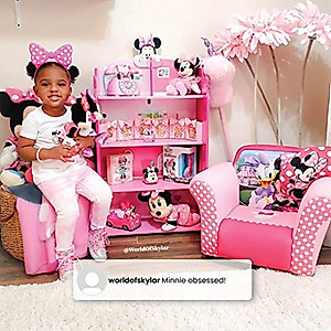 Delta Children Wooden Playhouse 4-Shelf Bookcase for Kids, Minnie Mouse