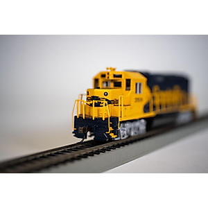 Bachmann Industries EMD GP40 DCC Equipped Locomotive Santa Fe #3508 HO Scale Train Car, Blue/Yellow