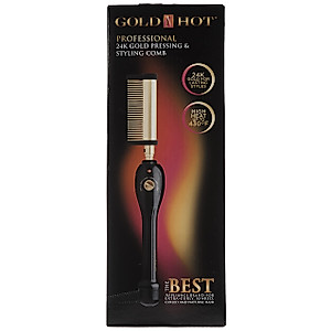 Gold N Hot Professional Styling Comb with Mtr (Multi-Temp Regulator) 200F - 430F
