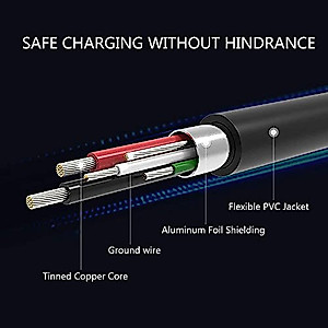 Replacement Charging Cable QC35 Charger Cable Power Cord Compatible with Bose QuietComfort 35 QC35II QC25 QC20 SoundLink II Over-Ear Wireless Headphones