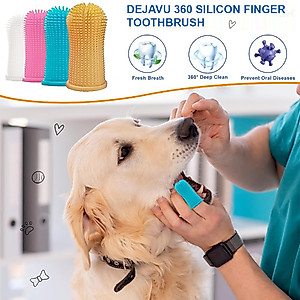 Generic Dog Tooth Brush, Dog Tooth Brushing Kit, Cat Toothbrush, Pet Brushing Kit,Dog Teeth Cleaner Keep Your Pet's Smile Bright with Our Premium Dental Care Tool Dog Finger Tootthbrush Silicon
