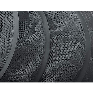 Libeder Mesh Hanging Storage Space Saver Bags Organizer,Foldable Storage Organizer 5 Compartments Toy Storage Basket for Kids Room Bathroom 2 Sets Grey