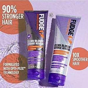 Fudge Clean Blonde Damage Rewind Violet-Toning Shampoo 8.4 oz