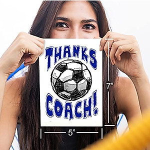 Play Strong 3-Pack Thanks Soccer Coach You're Awesome 3-Pack (5x7) Greeting Thank You Cards Set Amazing for Futbol Soccer Players, Teams, Coaches, Family and Fans - Your Coaches Will Love 'Em!