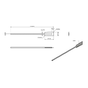 Quality Industries Stainless Steel Mixing Paddle, 48-Inch